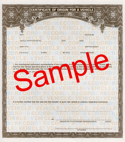 FD-328: Certificate of Origin (MSO) on money paper. 50 state. Pack of ... FD-328: Certificate of Origin (MSO) on money paper. 50 state. Pack of ...